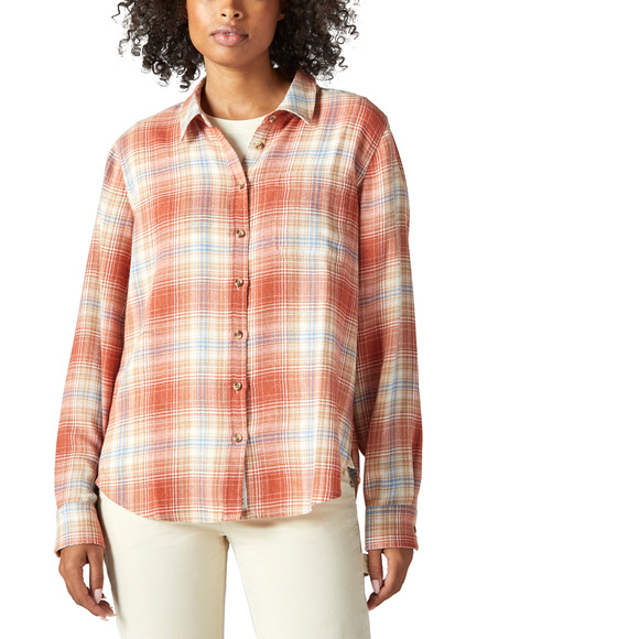 Lucky Brand | Tops | Lucky Brand The Boyfriend Buttondown Shirt Rust ...